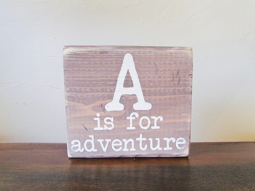 Small Adventure Sign Kids Camp Decor Woodland Nursery Decor - Etsy