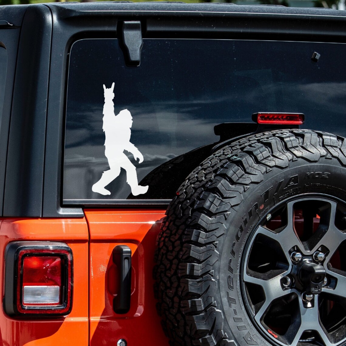 Bigfoot Vinyl Decal Car Window Decal Travel Mug Decal - Etsy