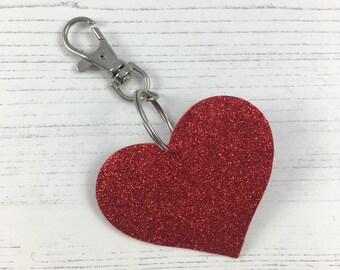 Heart key chain | Etsy