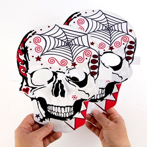 Paper Craft, Halloween Skull Mask, Day of the Dead, Día De Muertos ...