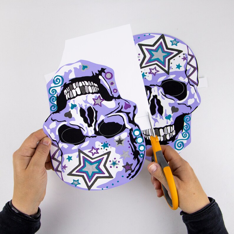 Halloween, Day of the Dead, Día De Muertos, Skull Mask, Colour in Masks ...