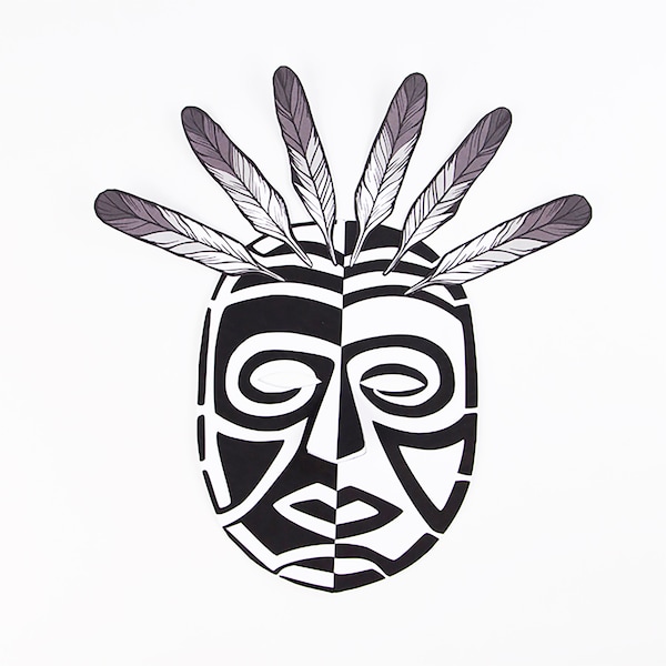 Scary Tribal Mask - Etsy