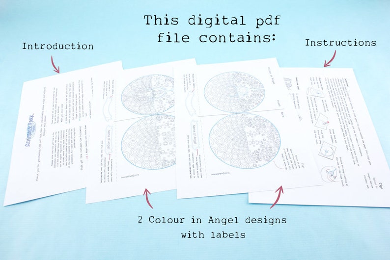 Christmas Diy Paper Angels Download, 2 Archangels to Make and Colour ...