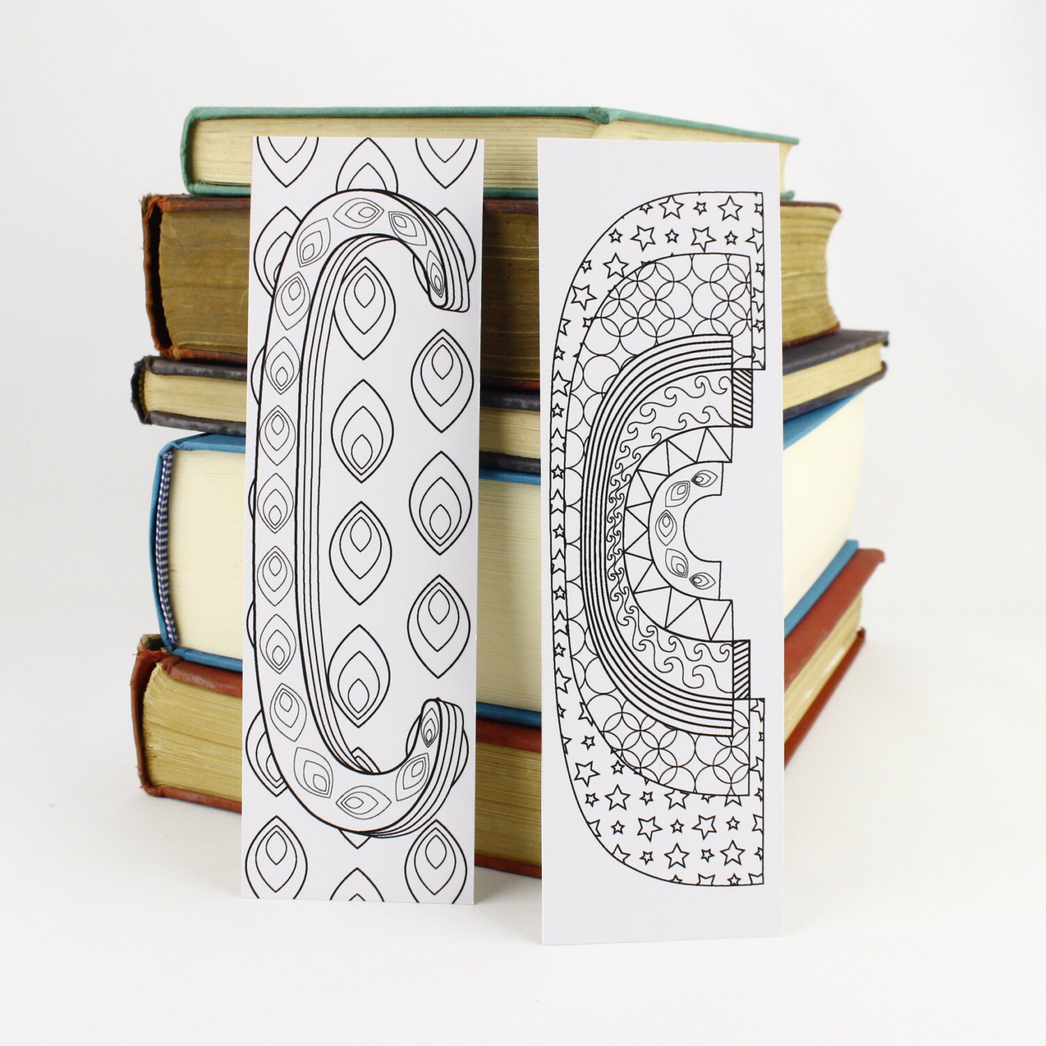 C Bookmarks to Colour, Alphabet Bookmarks 2 X C Letter Design Bookmarks ...