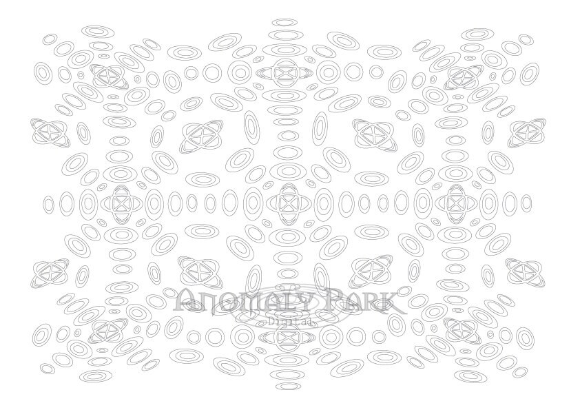 Coloring Pattern, Coloring Page to Colour Oval Pattern for Adults and ...