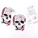 Paper Craft Halloween Skull Mask Day of the Dead Día De - Etsy