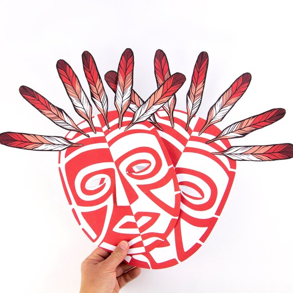 Mask Making Activity Paper Carnival Masks Shaman Mask - Etsy