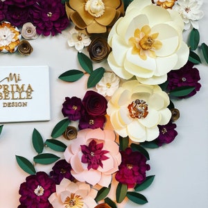 Heart Shape Backdrop Paper Flowers, Custom Floral Heart Shape Wall ...