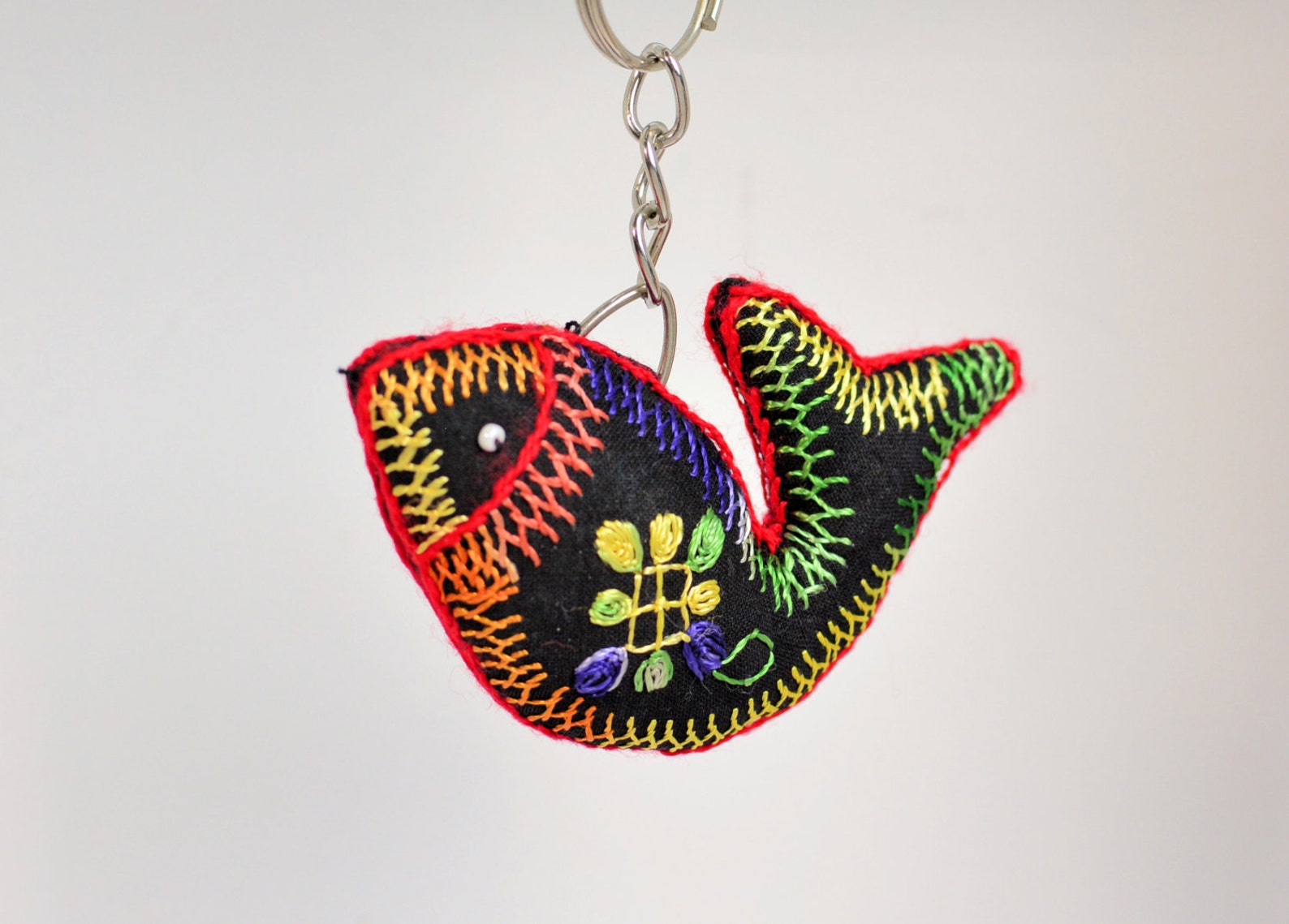 Colorful Keychainscute Key Chainfish Accessoriestribal - Etsy