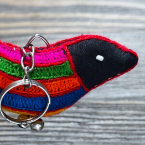 Cute Bird Miniature Keychain,tribal Keychains,handmade Keychains ...