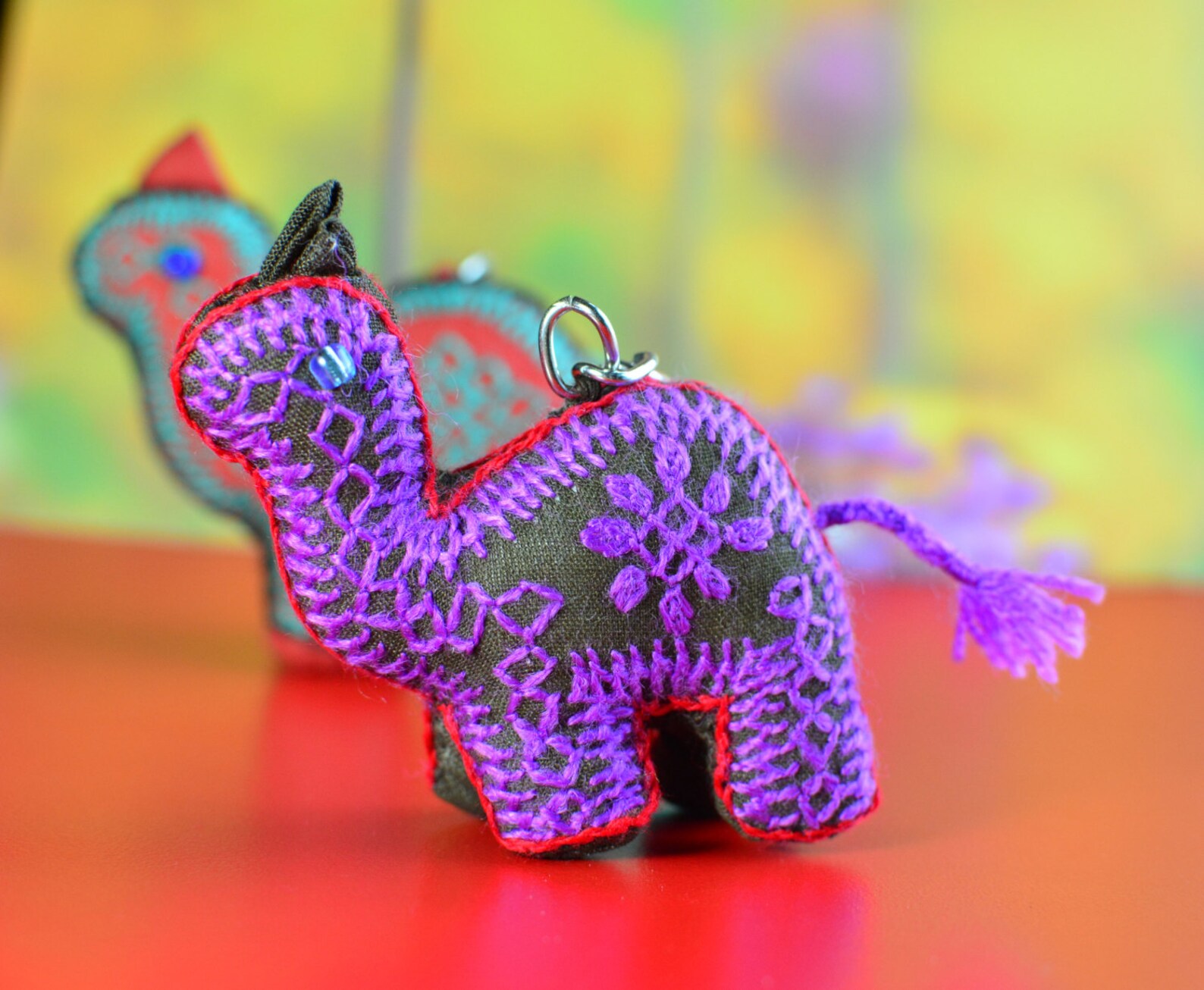 Cute Camel Miniature Keychaintribal Keychainshandmade - Etsy