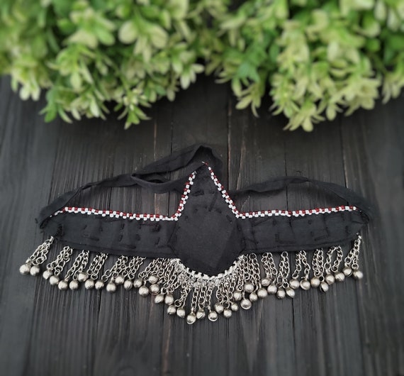 Blue Tribal Forehead Band,Belly Dance Jewelry,Gypsy H… - Gem