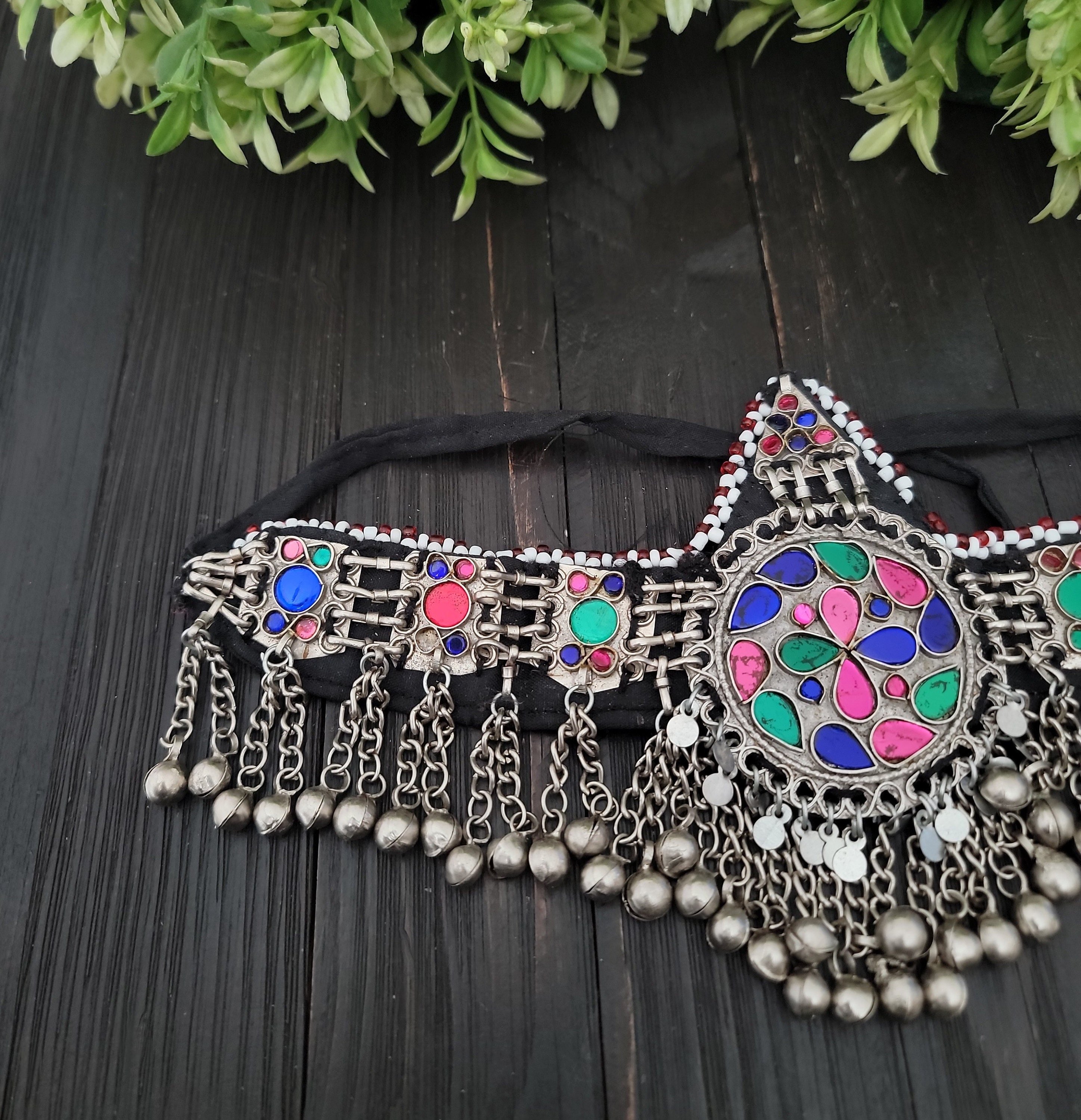 Hot Pink Tribal Forehead Band,belly Dance Jewelry,gypsy Headdress,head ...