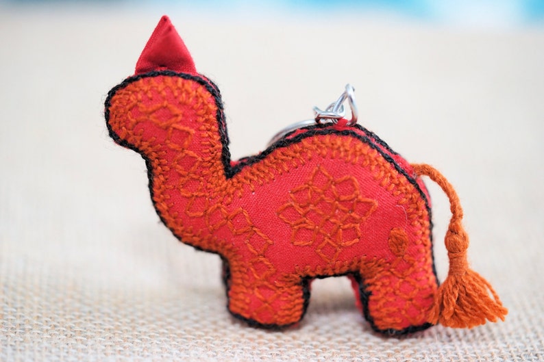 Cute Camel Miniature Keychaintribal Keychainshandmade - Etsy