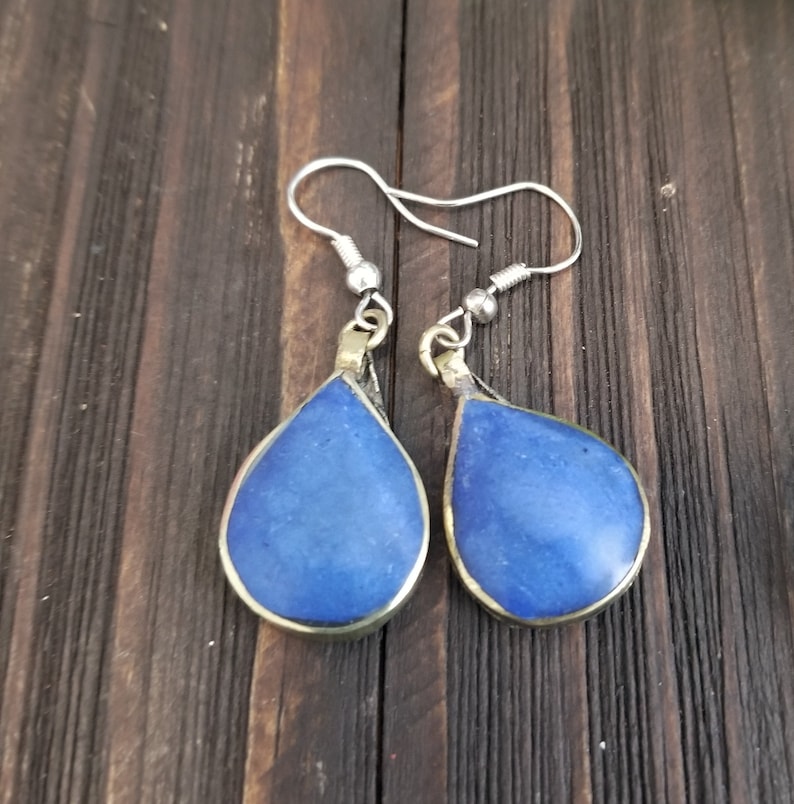 Kuchi Earrings,turquoise Earrings,lapis Earrings,coral Earring,onyx ...