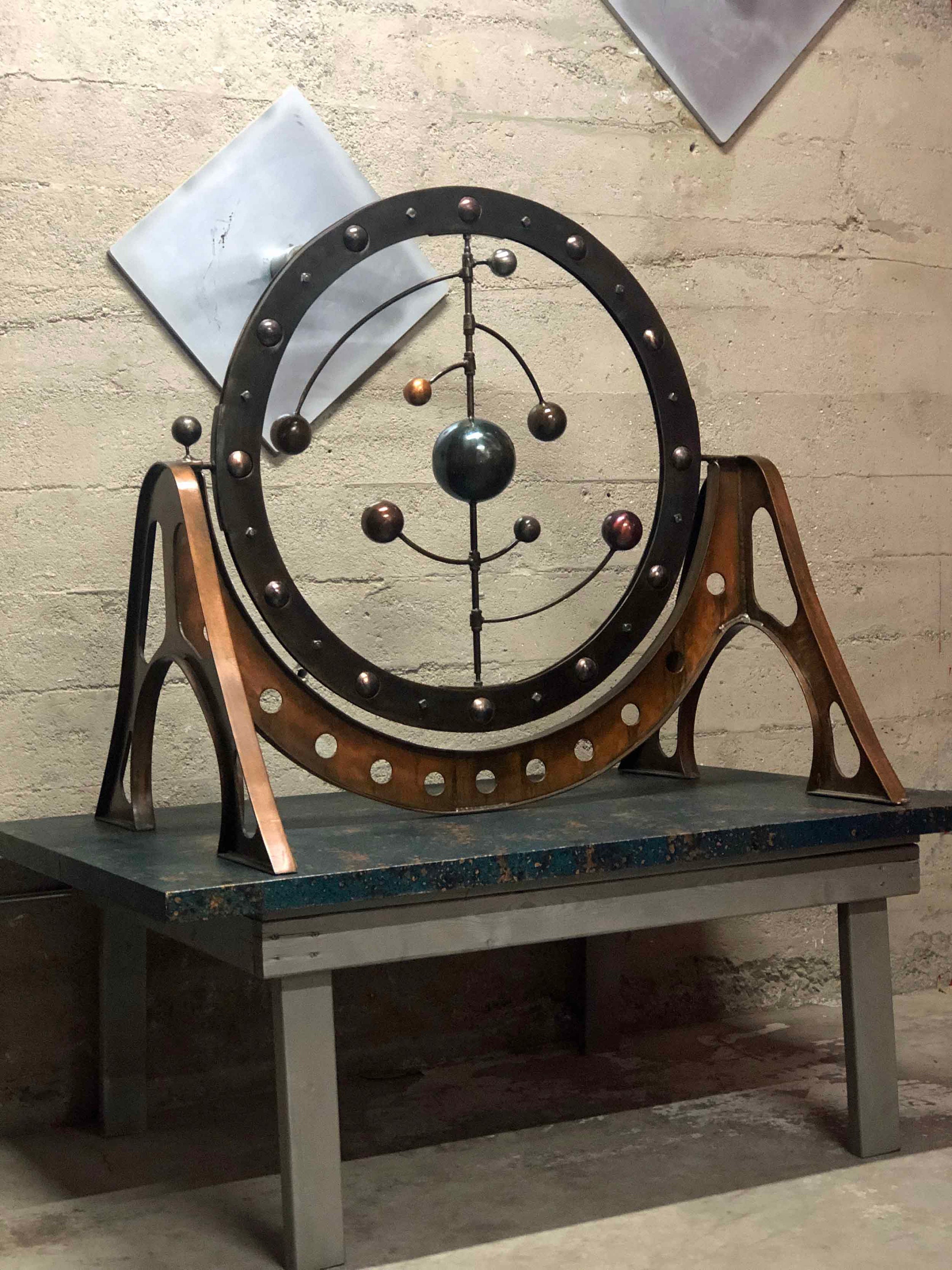 Large Metal Sculpture Solar System Metal Art | Etsy