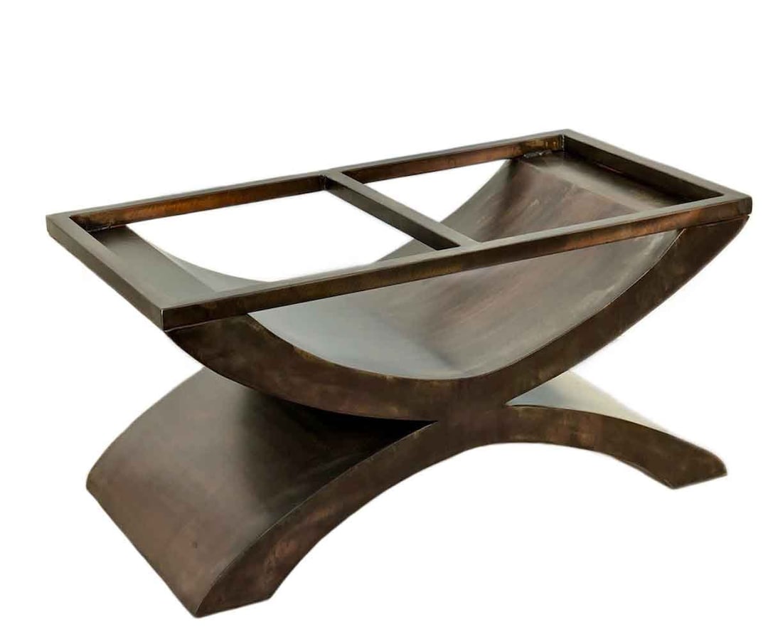 Metal Coffee Table Base Curvy Coffee Table Pedestal - Etsy