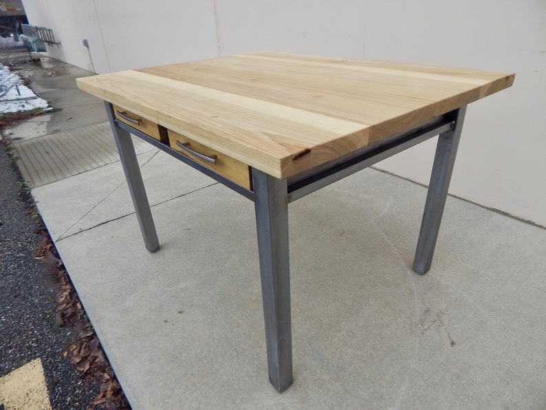 Small Industrial Computer Desk With Drawers Desk With - Etsy