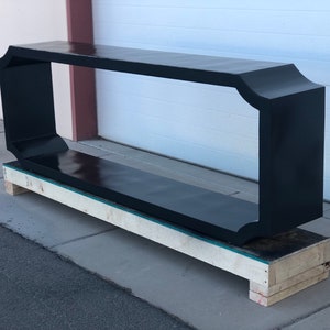 Low Console Table Metal Console Table With Shelves - Etsy