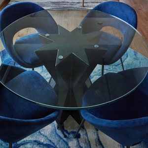 Geometric Metal Table Base Pedestal Table Base Star Shaped Dining Table ...