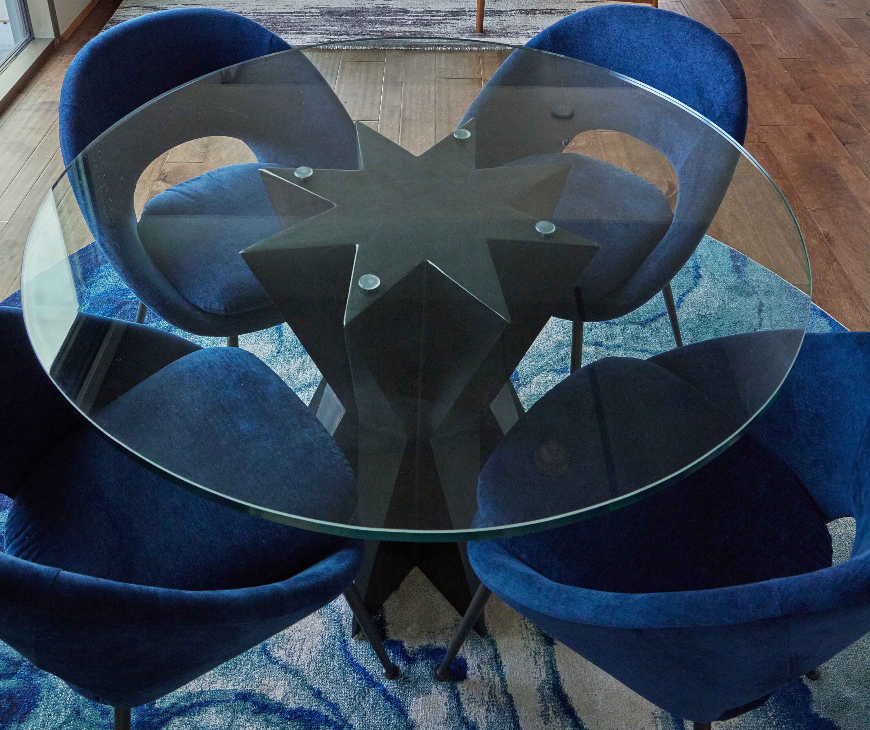 Geometric Metal Table Base Pedestal Table Base Star Shaped | Etsy