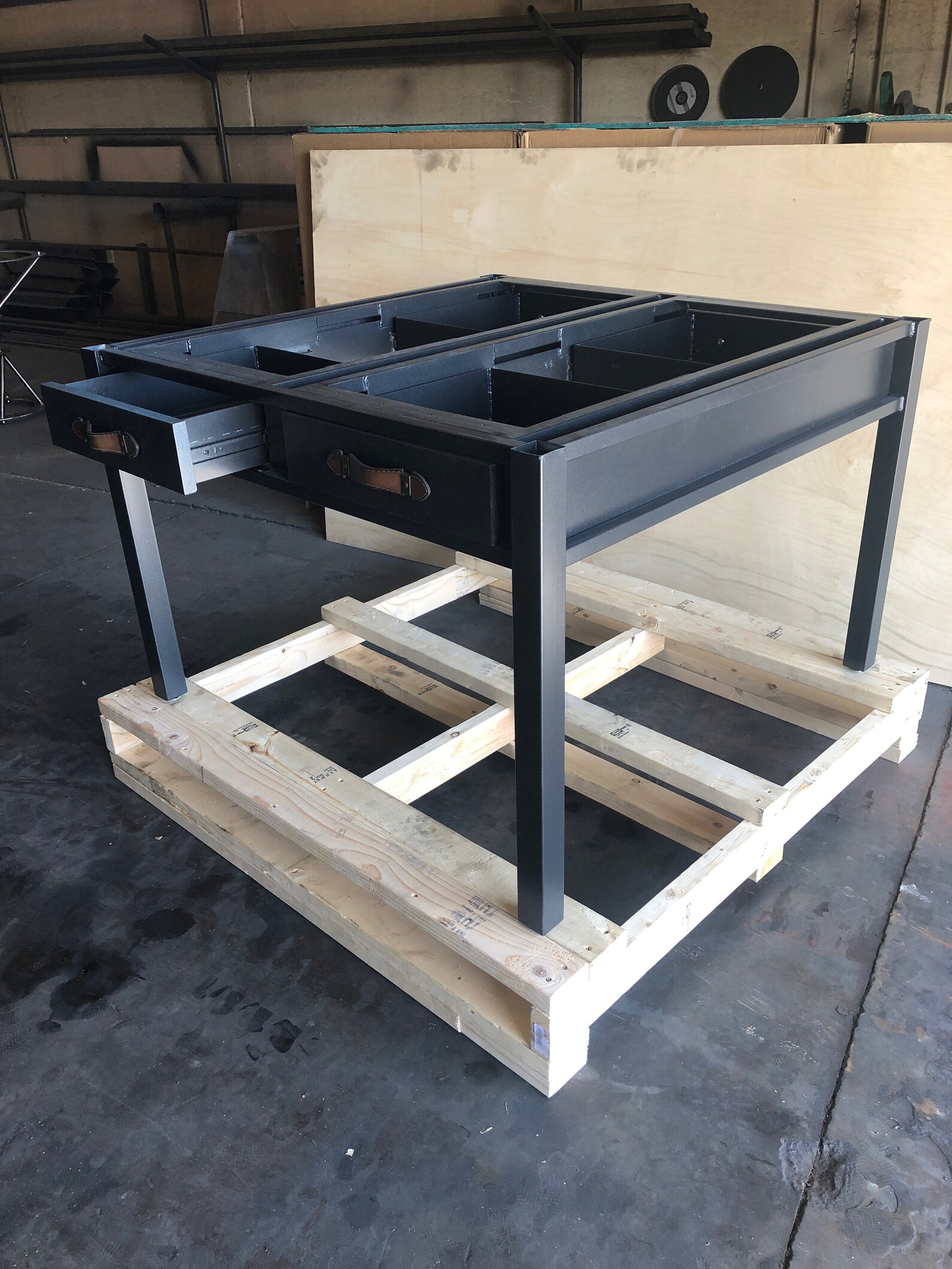 Small Industrial Computer Desk With Drawers Desk With | Etsy