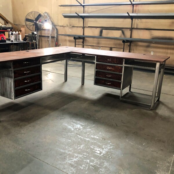 L Shaped Desk - Etsy