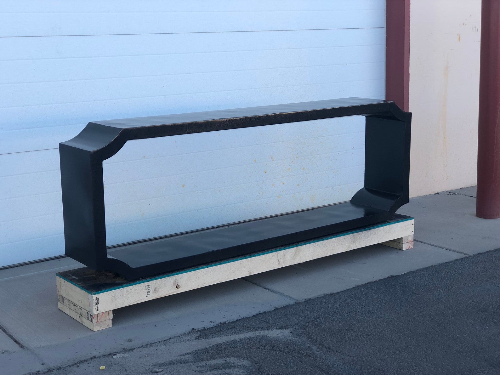 Low Console Table Metal Console Table with Shelves | Etsy