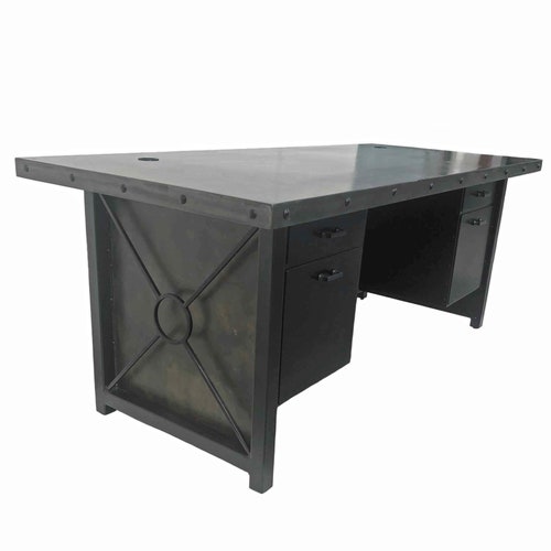 Executive Desk Industrial Office Desk - Etsy
