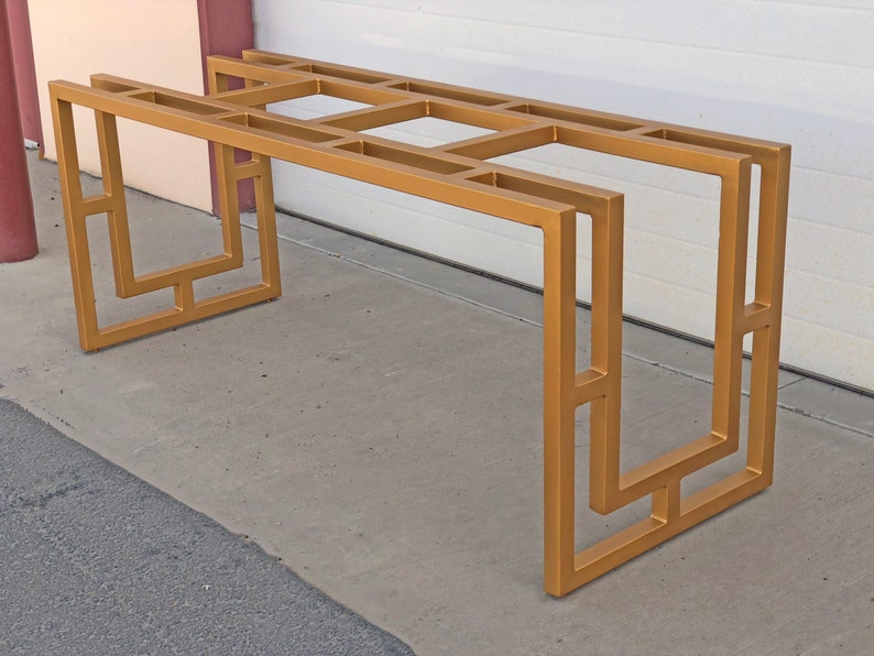 Metal Table Base Art Deco Dining Table Base | Etsy