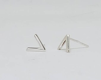 2 mm Tiny Half Moon Star Circle Triangle Sterling Silver | Etsy