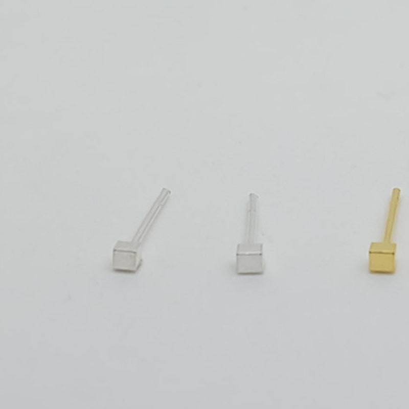 Cube Stud Earrings - Etsy