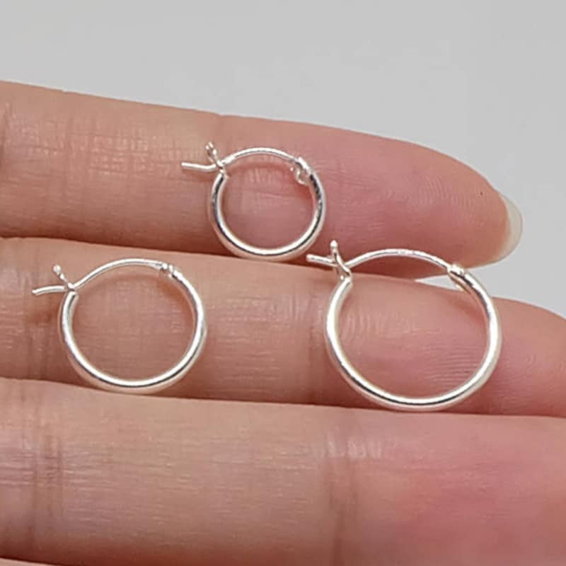 French Lock Hoop Earring - Etsy
