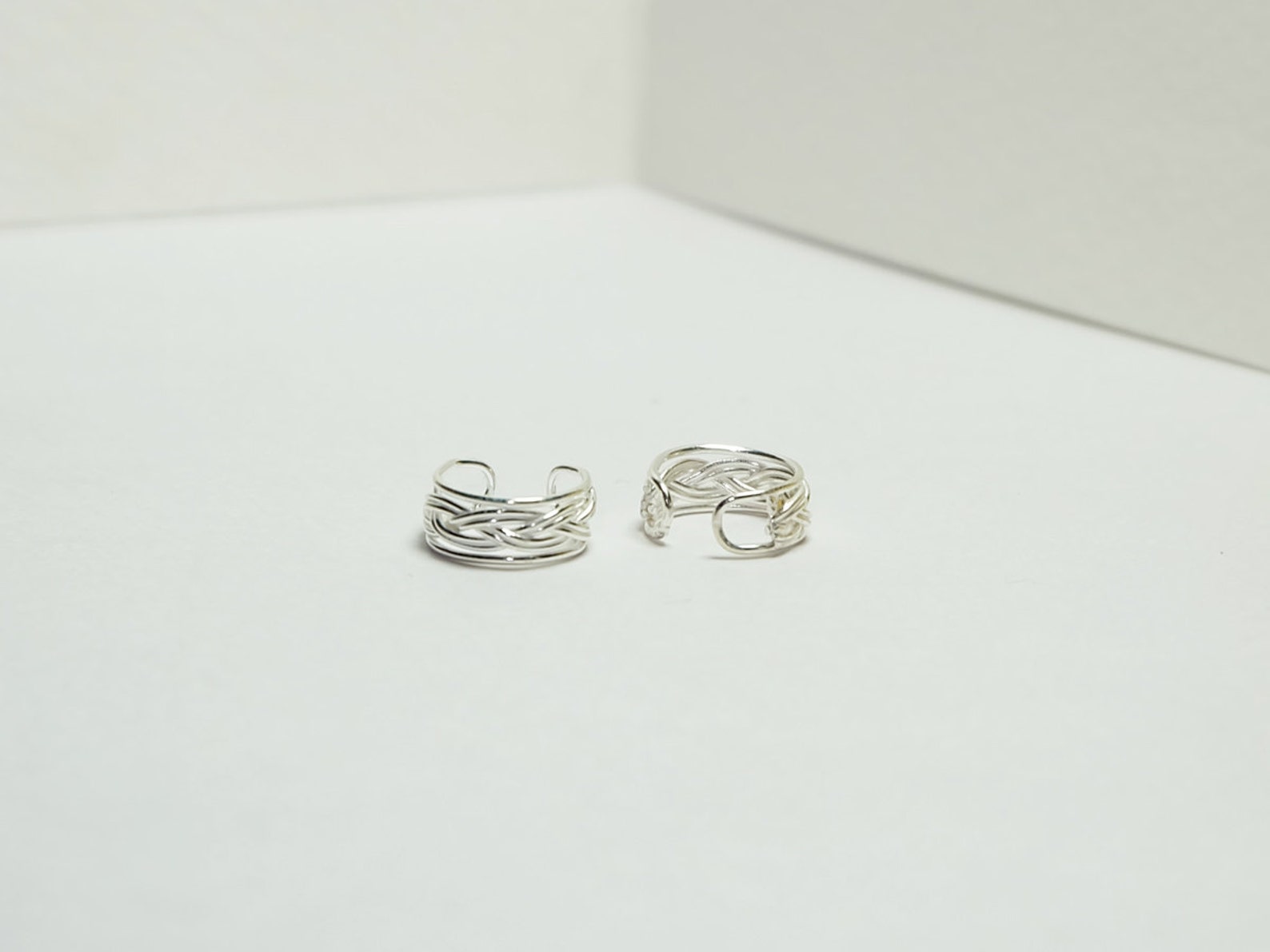 French Braid Ear Cuffs French Braid Ear Cuffs Sterling | Etsy