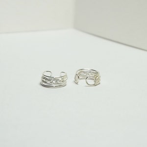 French Braid Ear Cuffs , French Braid Ear Cuffs , Sterling Silver Ear ...