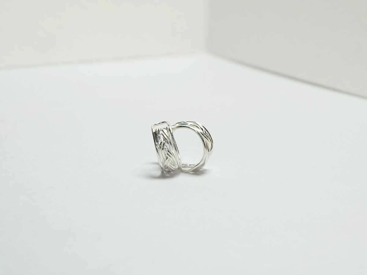 French Braid Ear Cuffs French Braid Ear Cuffs Sterling | Etsy