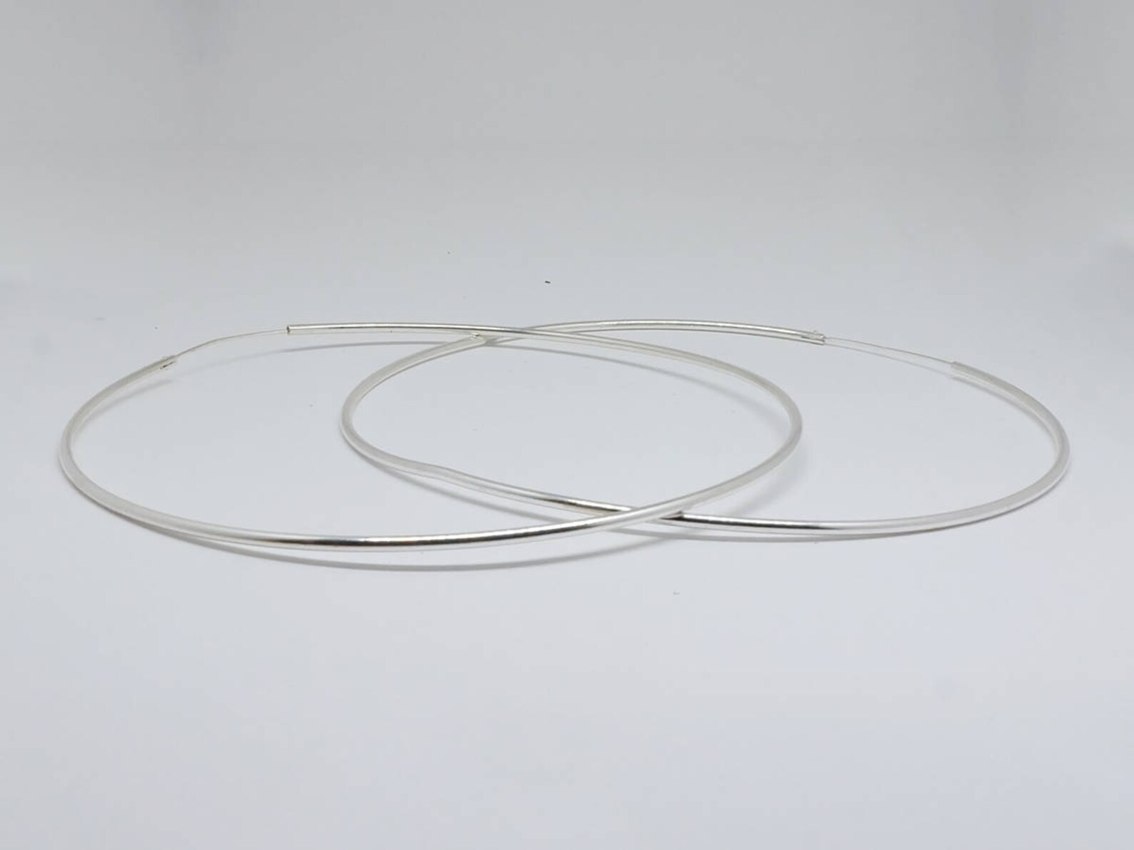 100 Mm Extra Large Sterling Silver Hoop Earrings Big Hoops | Etsy