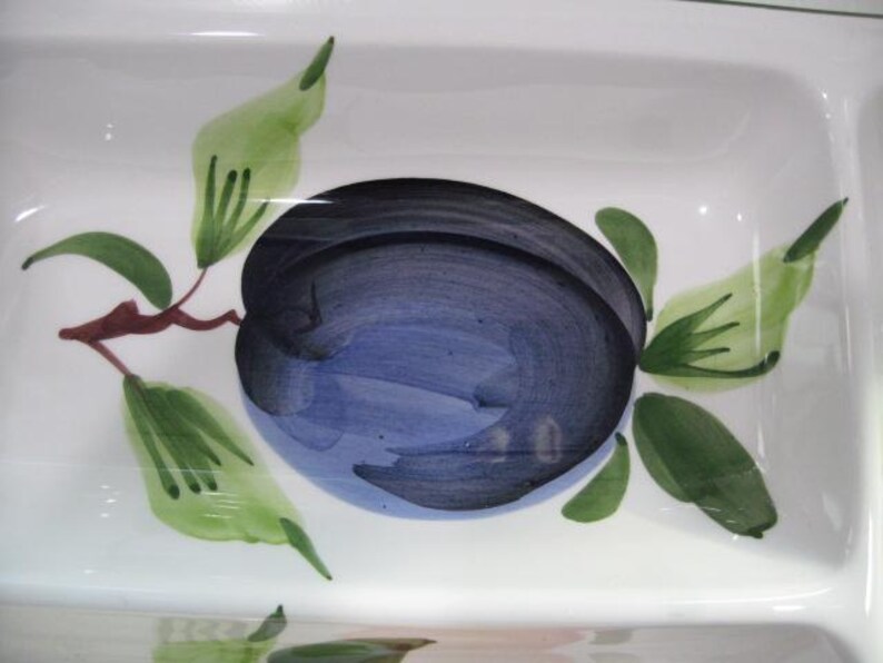 Italian Porcelain Segmented Rectangular Serving Dish, Handmade in Italy ...