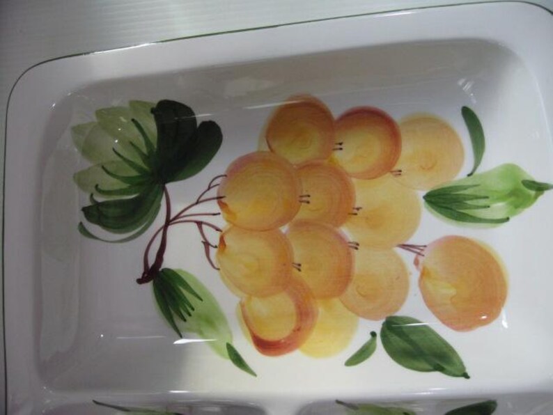 Italian Porcelain Segmented Rectangular Serving Dish, Handmade in Italy ...
