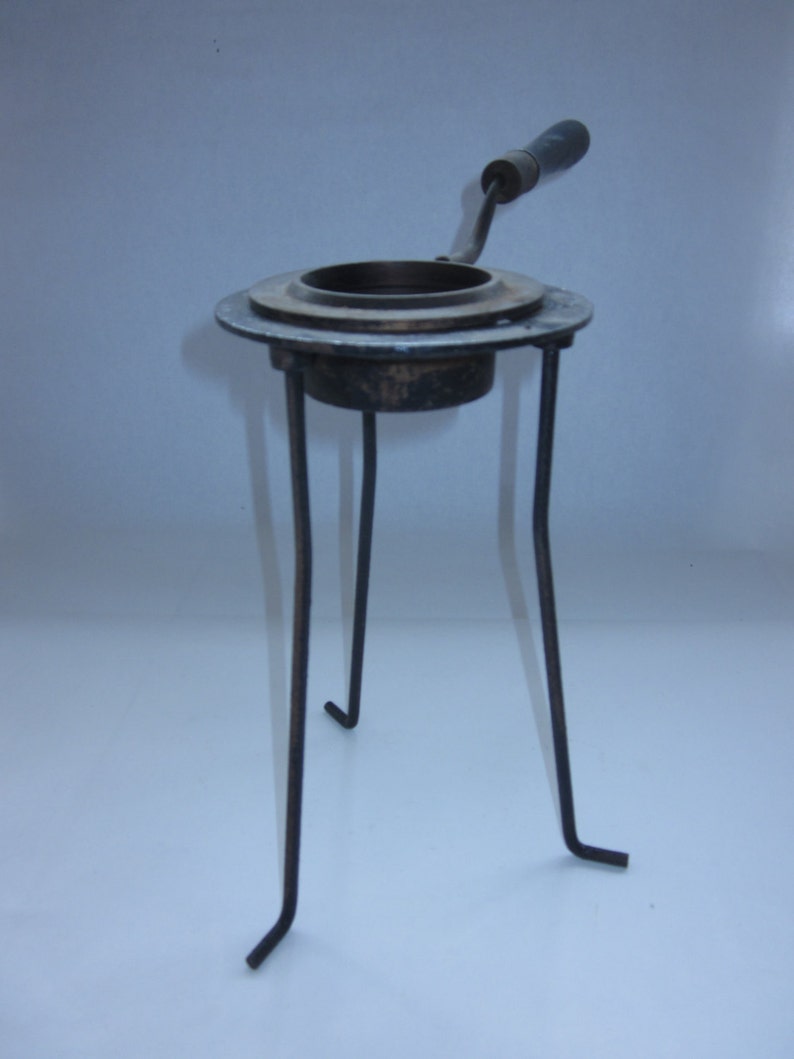 MCM Mid-century Modern Wrought Iron and Brass Sterno Holder or - Etsy