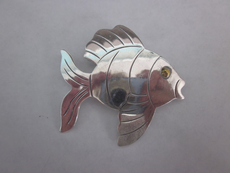 Taxco Sterling Silver Fish Pendant or Pin Lapel Pin - Etsy