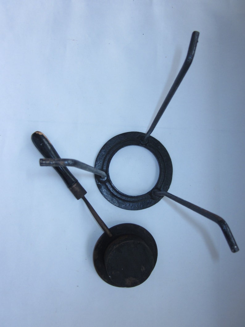 MCM Mid-century Modern Wrought Iron and Brass Sterno Holder or - Etsy