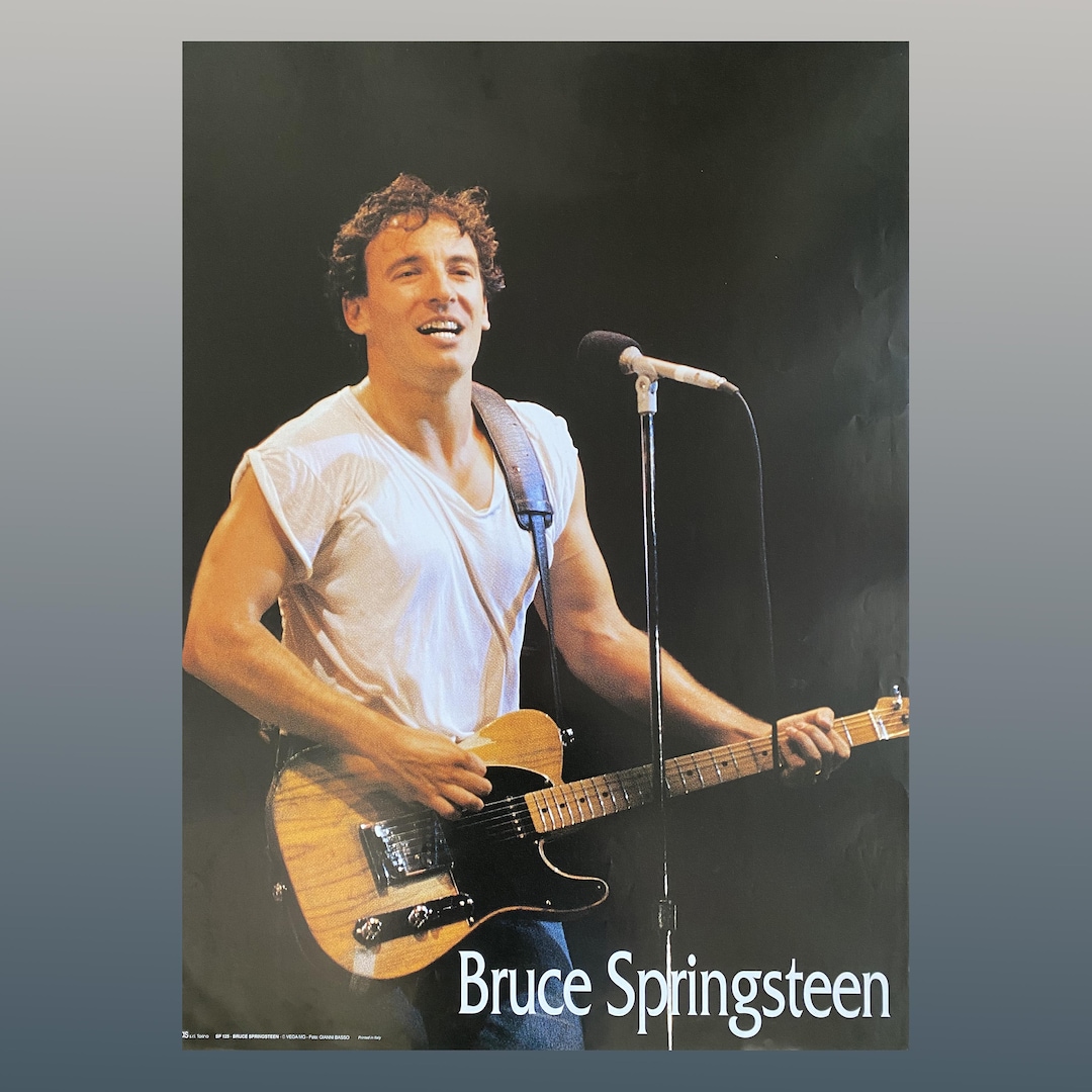 Vintage Official Poster Bruce Springsteen - 90s - Size 70X100 CM - Etsy