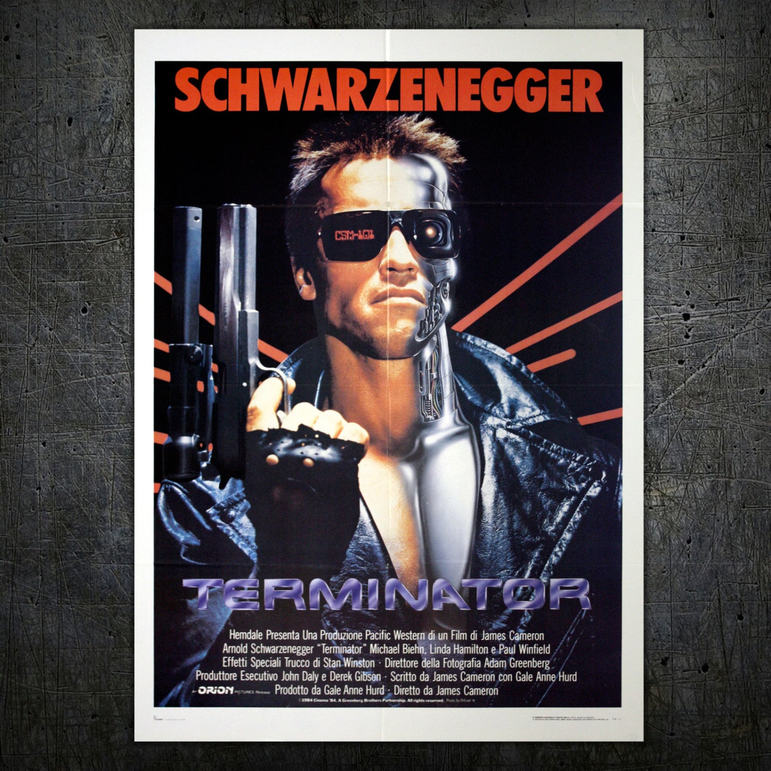 Terminator Movie Poster Original