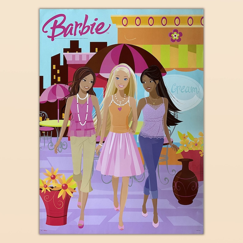 Poster Vintage Barbie (mattel) 2000s - Size 62X86 CM - Etsy
