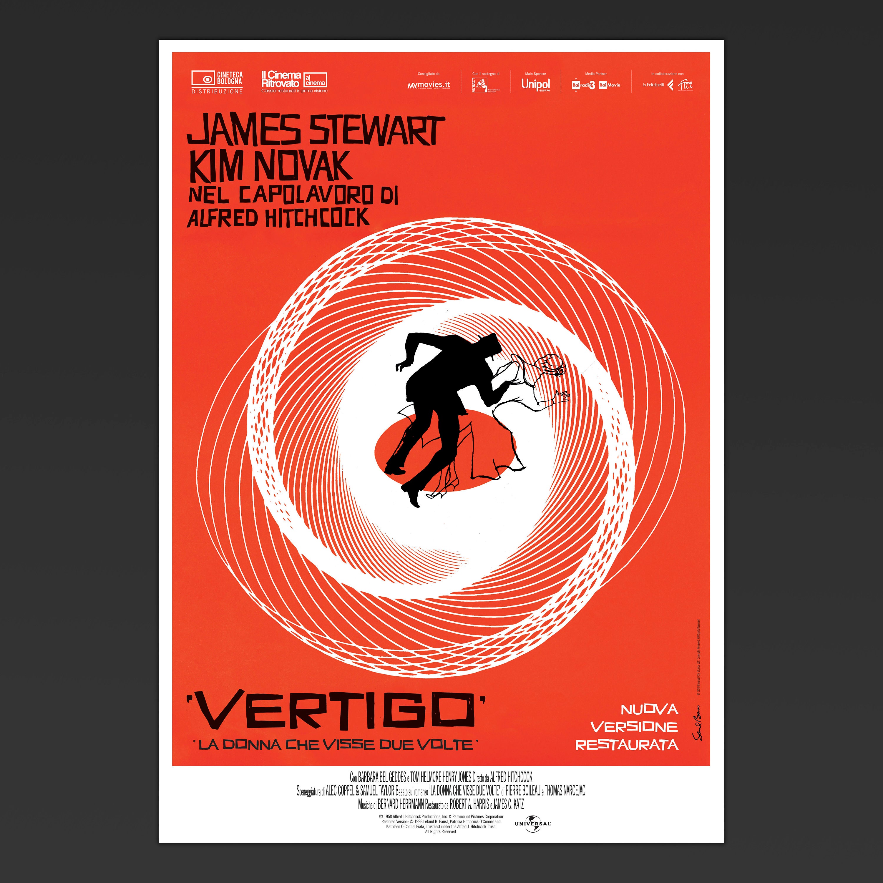 Vertigo Movie Poster Originele Poster Heruitgave Vertigo The Woman Who