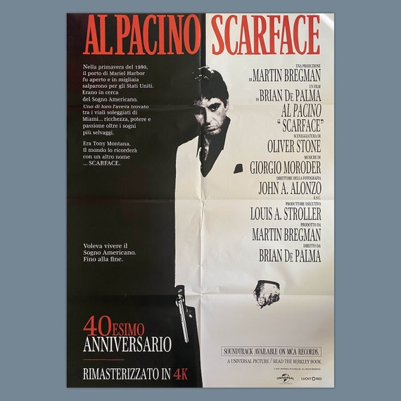 Scarface Originele Filmposter How Much Aura Does This Scarface Neon