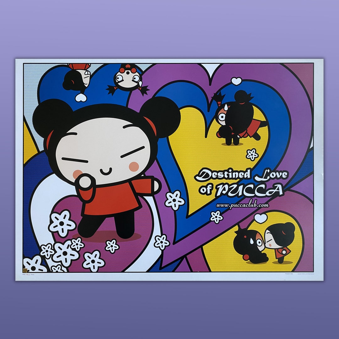 Vintage Official Poster Pucca 뿌까 Destined Love 85X62 CM - Etsy UK