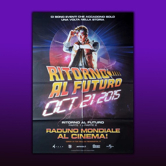 Big Original Poster Re-edition Back to the Future 100X140 CM - Etsy