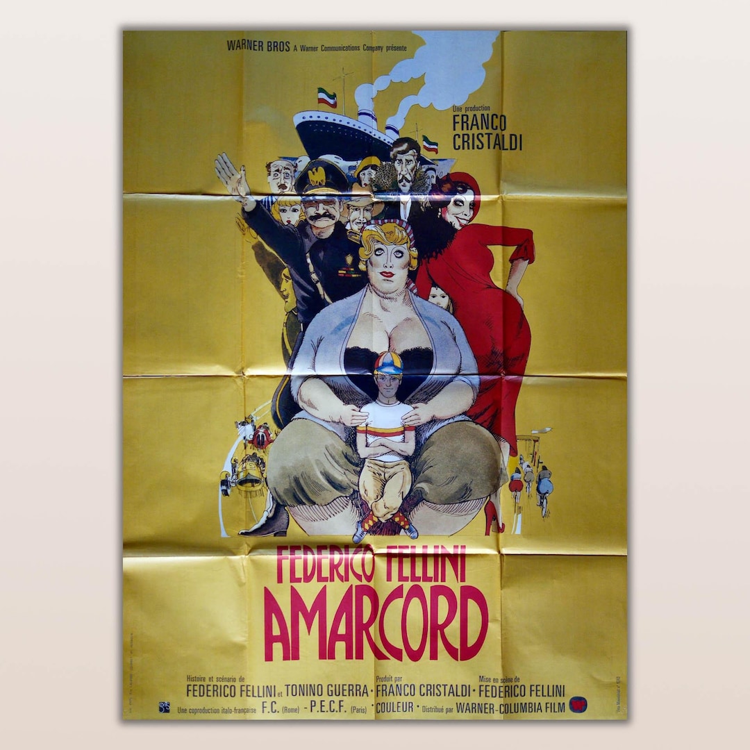Original Movie Poster Amarcord - Federico Fellini - 1973 - Etsy